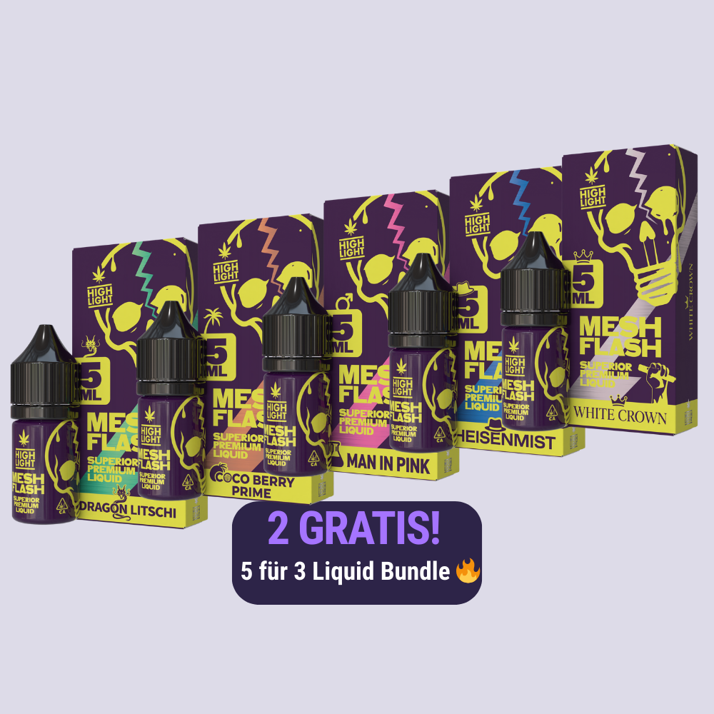 MeshFlash Superior Liquids 5für3 Bundle – Premium Aromen