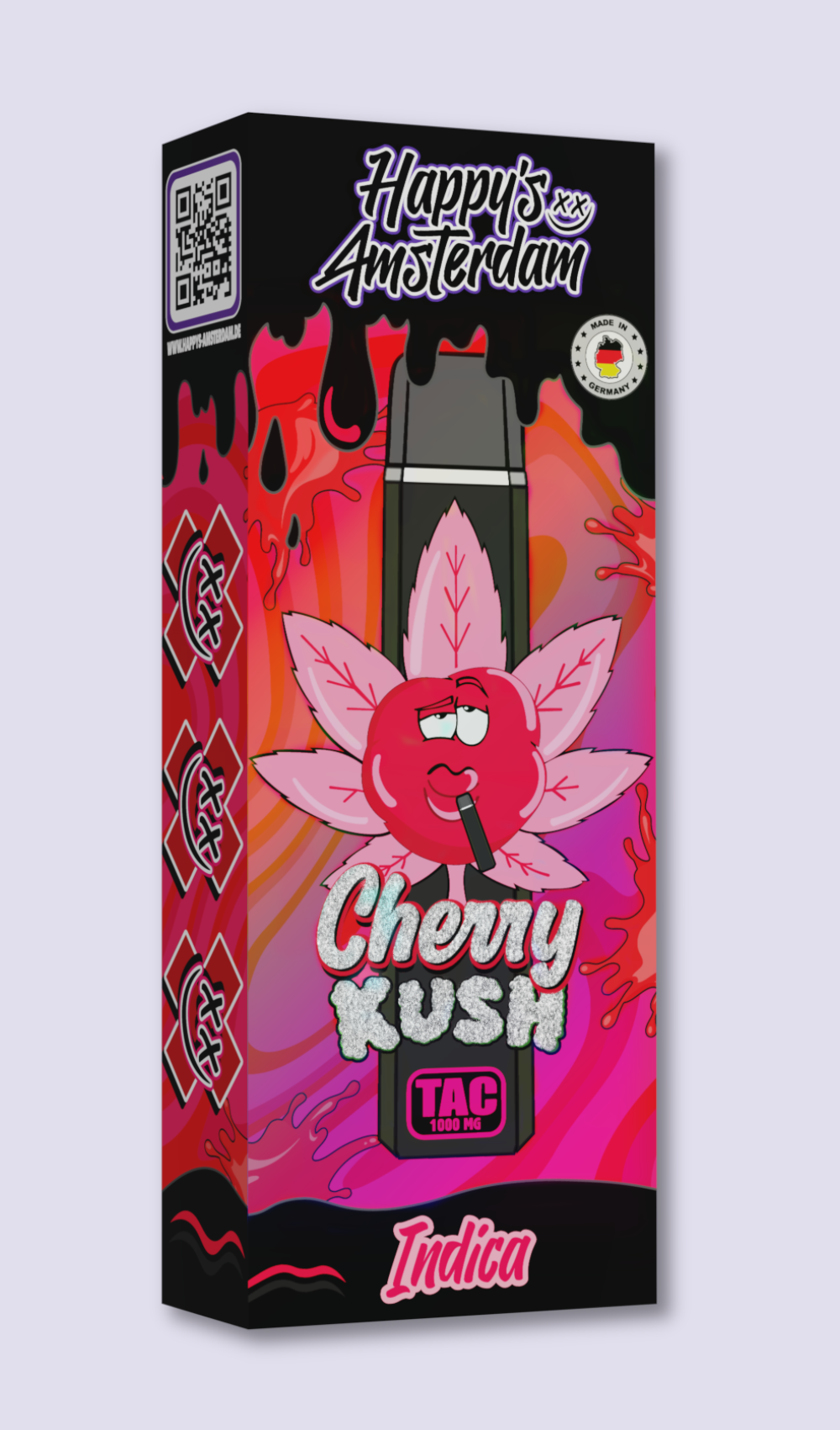 Happy’s Amsterdam TAC Vape Cherry Kush | Fruity & Intense