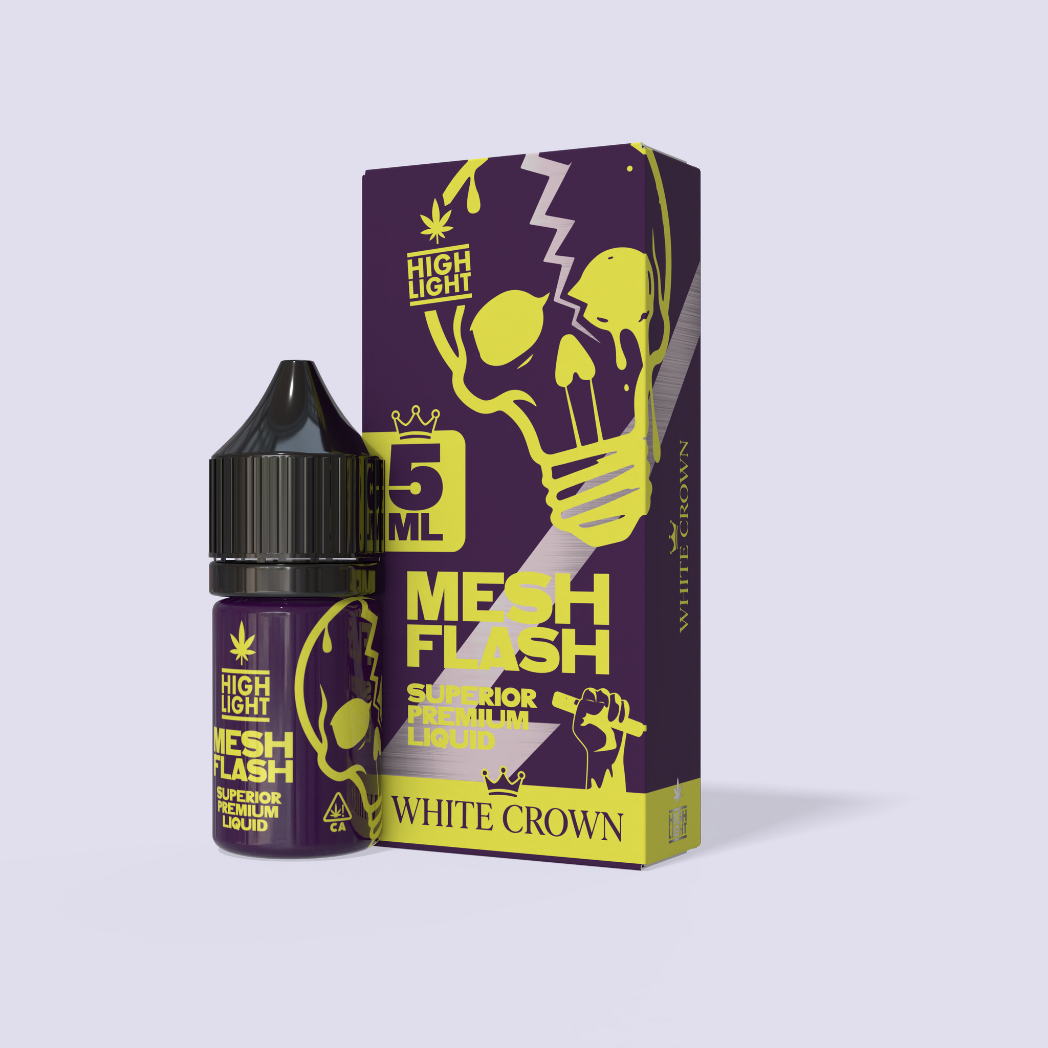 WHITE CROWN 5 ml – Klar elegans Meshflash-arom